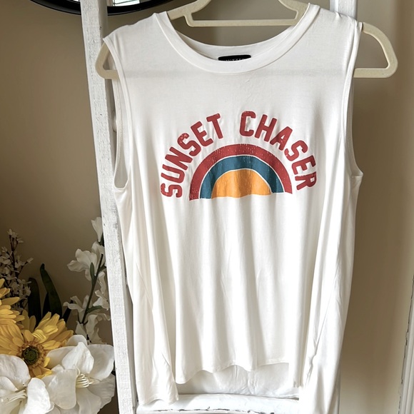 zutter | Tops | Zutter Oversized Graphic Muscle Tee Size Small | Poshmark